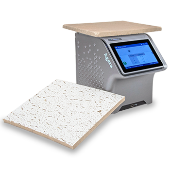 Aeros分光光度计用于测量天花板色差_HunterLab